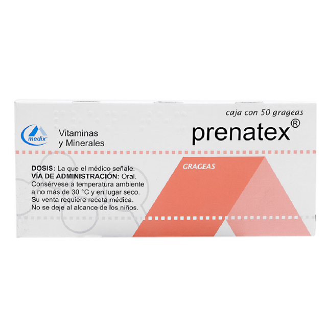 PRENATEX TAB C/50 *MED* - Grupo Farma Medical