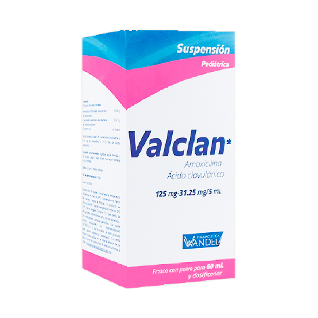 VALCLAN PED 125/31.25MG/5ML SUSP. 60ML *WAN*