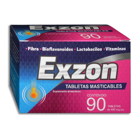 EXZON 490MG TAB MAST C/90 *BQI* - Grupo Farma Medical
