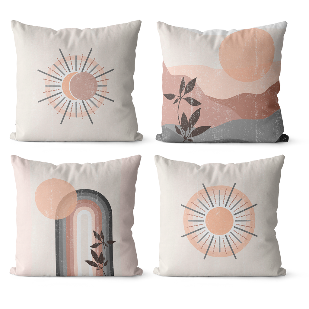 Kit 4 Capas De Almofadas 45x45 - Lua Fase