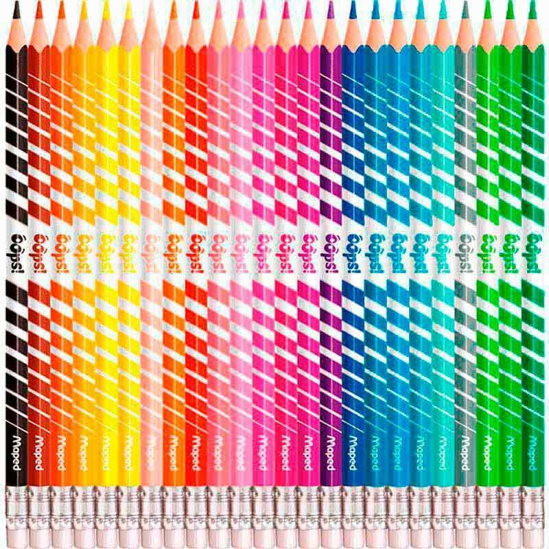Lapis de Cor Apagável 24 Cores Color Peps - Maped