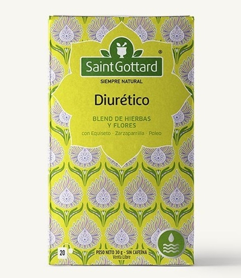 Té Saint Gottard Diurético (con Equiseto, Poleo, Zarzaparrilla) 20saq