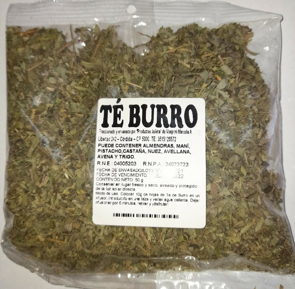 Hierba Aromática Té de Burro 50g - Productos Julieta