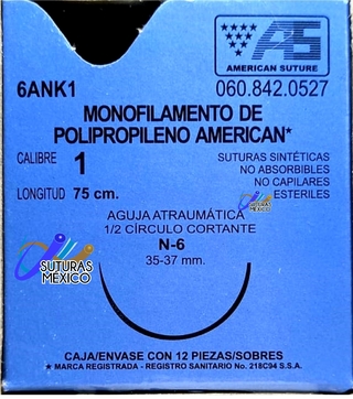 Polipropileno (Prolene) - Suturas Quirúrgicas México
