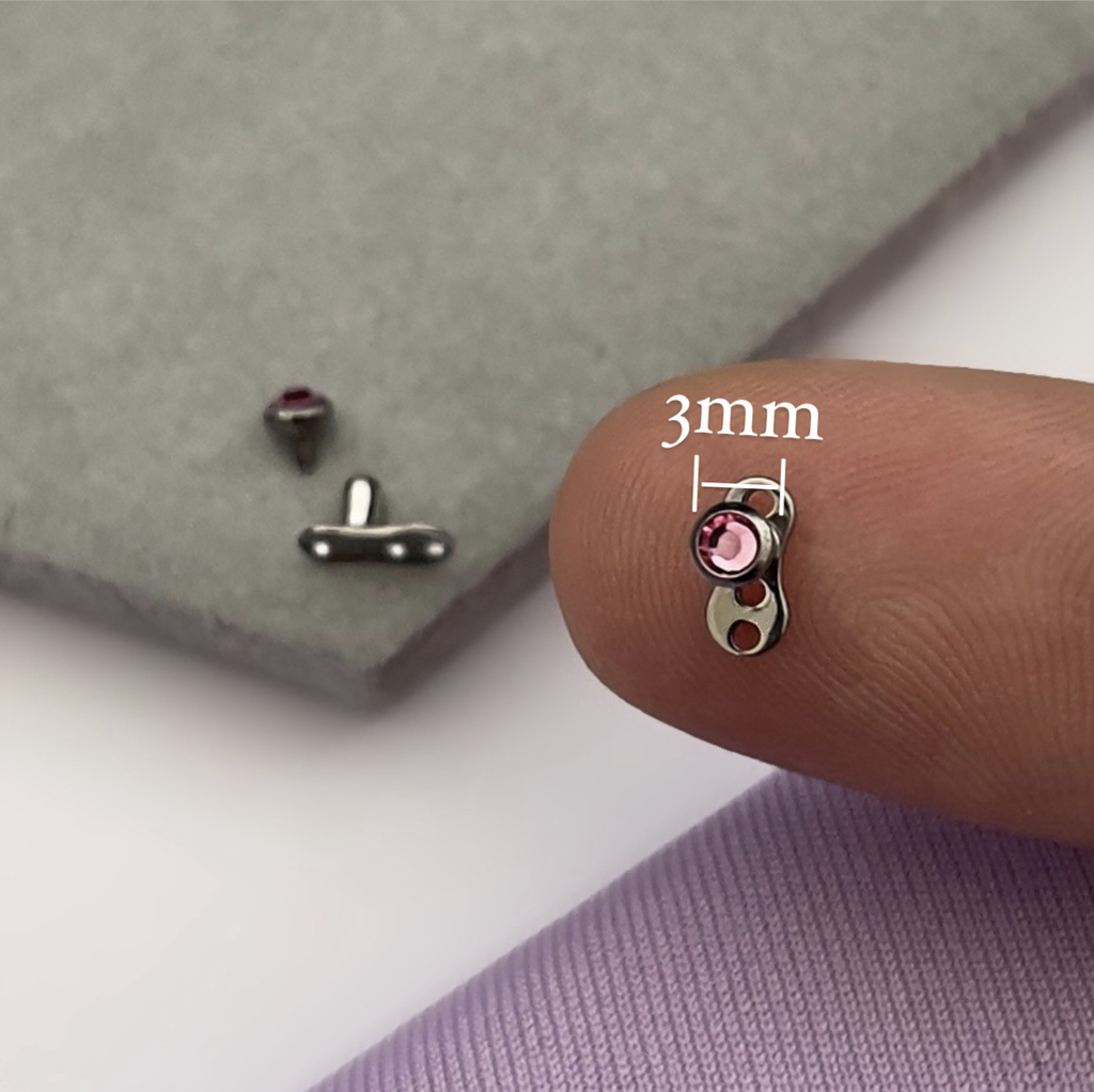 Piercing Titânio Microdermal Pink
