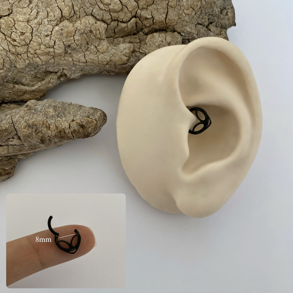 Piercing Titânio Alien Preto