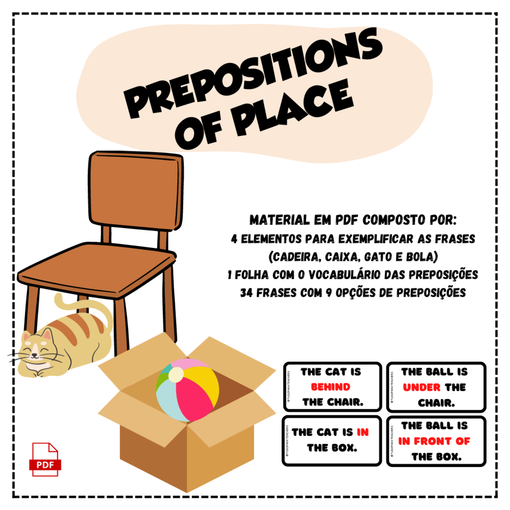 Prepositions of place - Comprar em Tudo para teachers