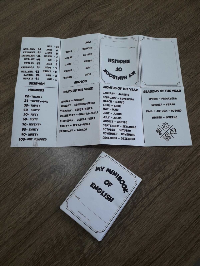 My Minibook Of English - Comprar em Tudo para teachers