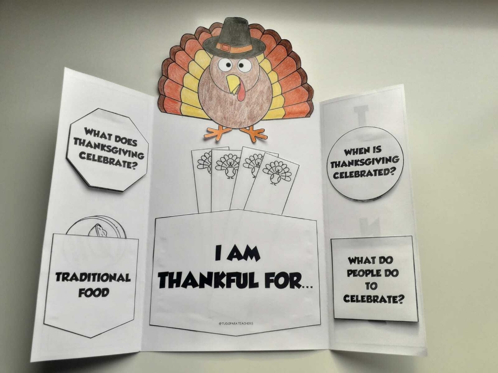 Lapbook - Thanksgiving - Comprar em Tudo para teachers