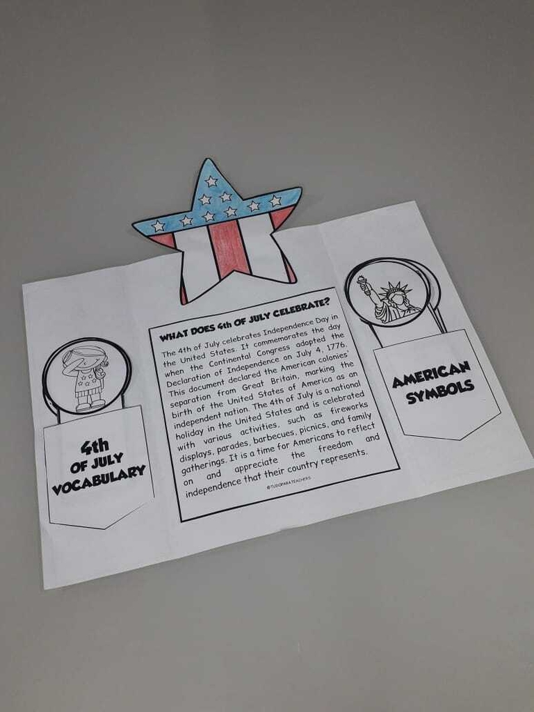 4th of July - Lapbook - Comprar em Tudo para teachers