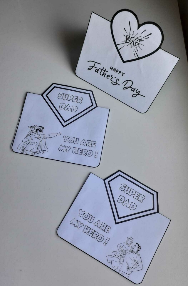 Cartões de mesa - Father's day - Tudo para teachers