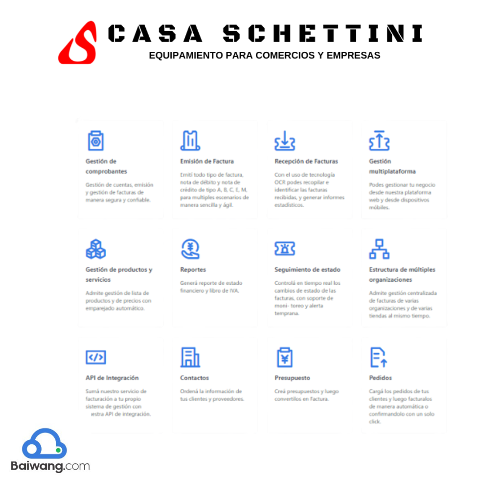 App Baiwang Mobile Ticket Fiscal desde Celular 58mm Impresora Batería
