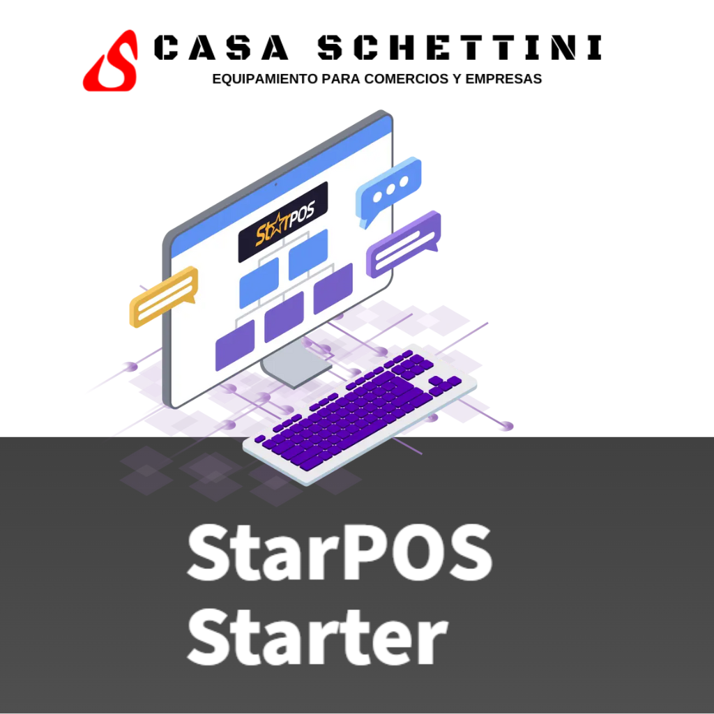 Punto de venta con Starpos Starter: Software + MiniPC + Impresora