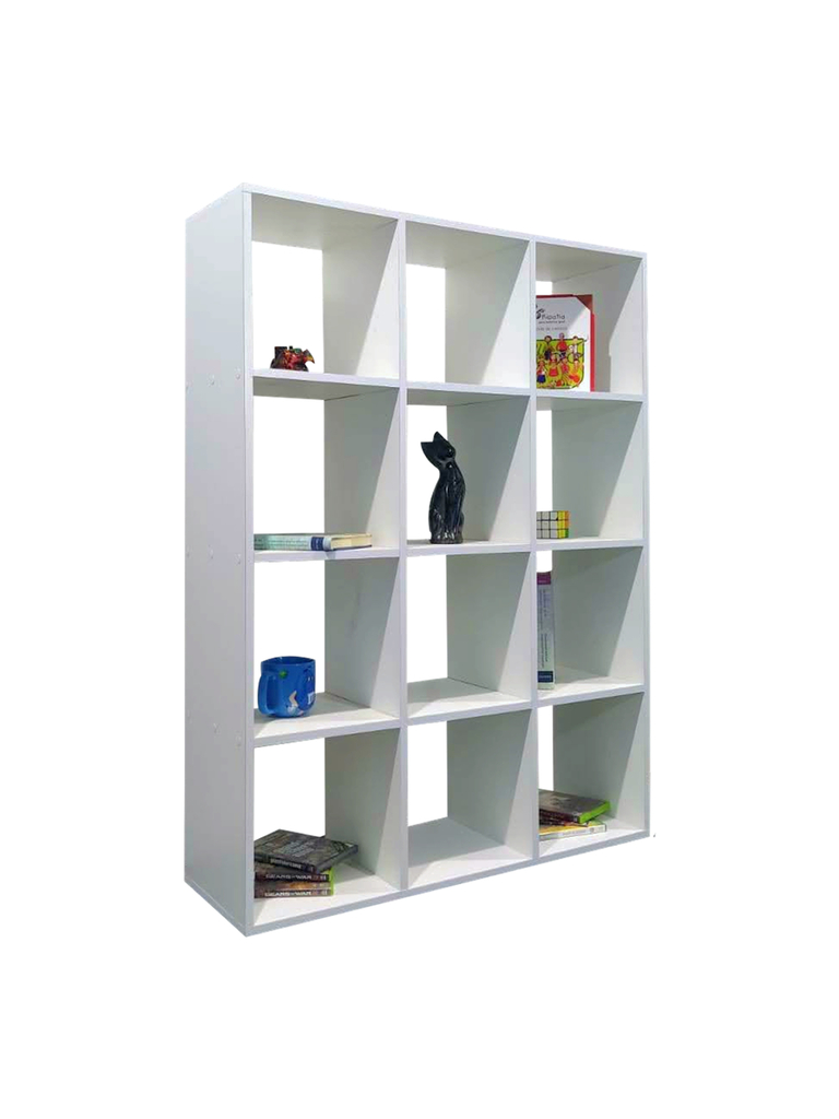 Librero Organizador Multiusos Blanco 12 cubos