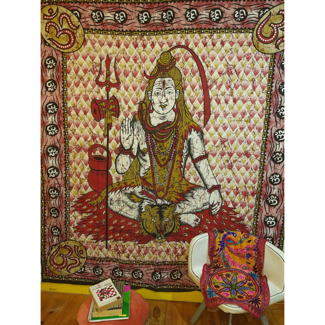 Manta 2 plazas Dios Shiva - Antesha Estilo Hindu