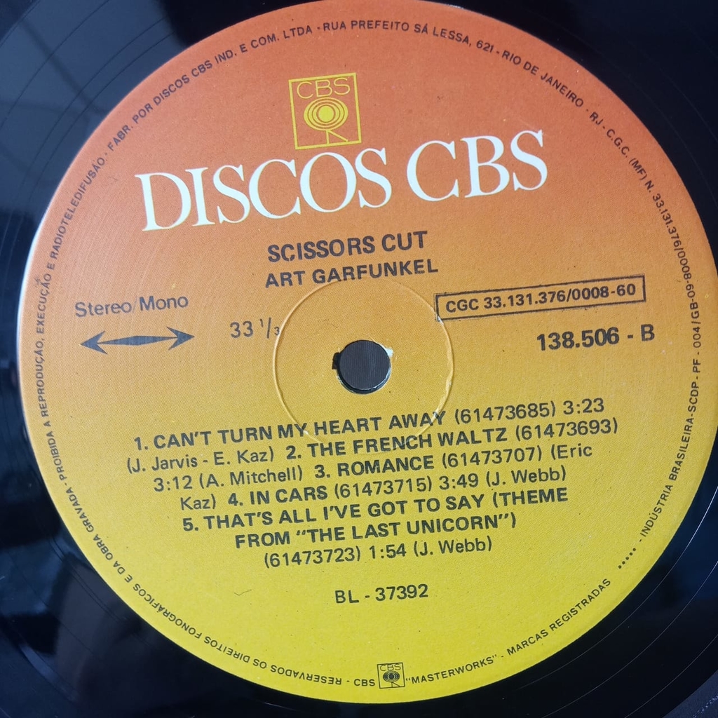 Lp Art Garfunkel - Scissors cut