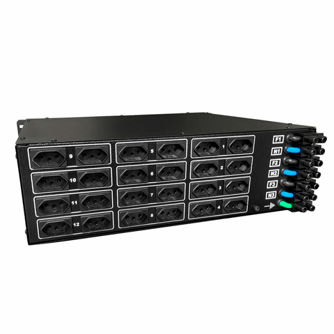 Rack Dimmer Digital DMX - 12 Canais 48KW