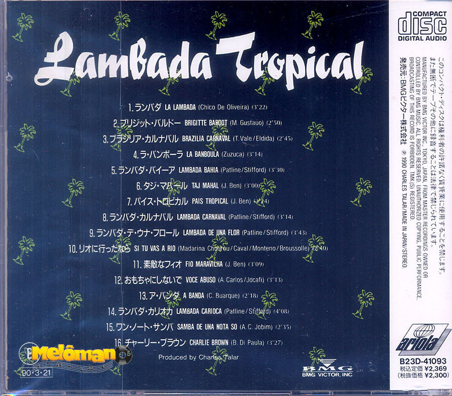 CD Chico Mendes - Lambada Tropical (1989)