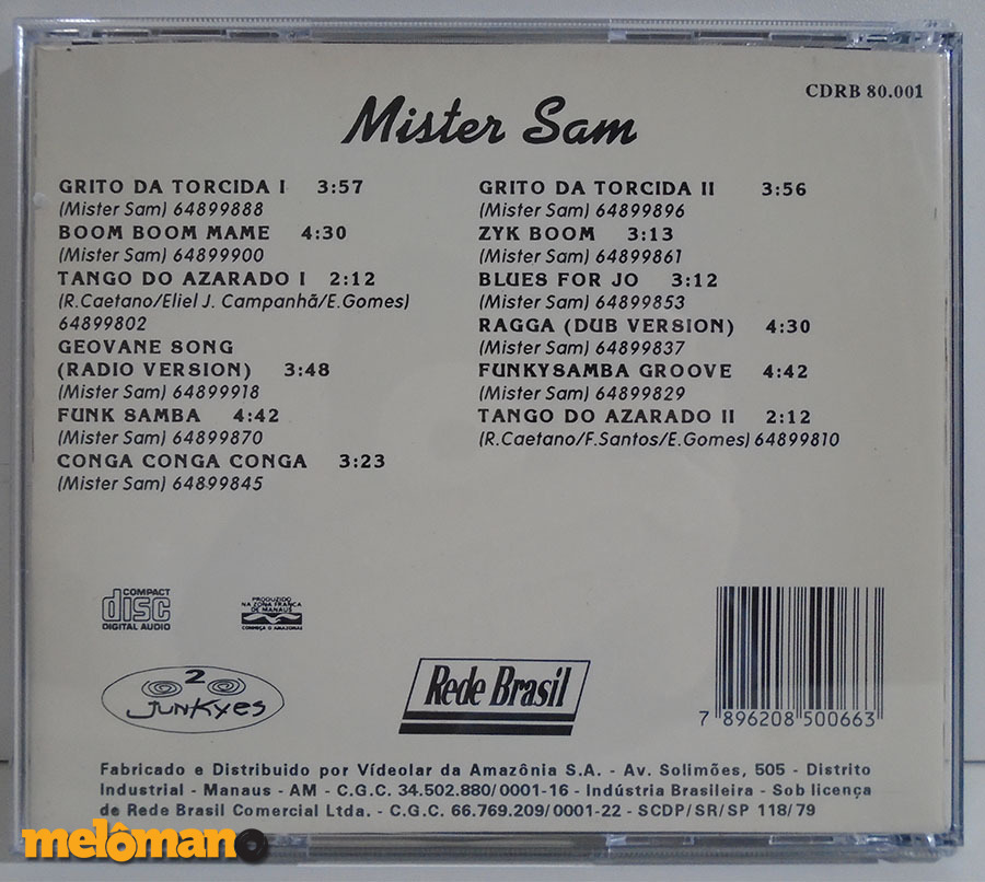 CD Mister Sam - ST (1994) Grito Da Torcida