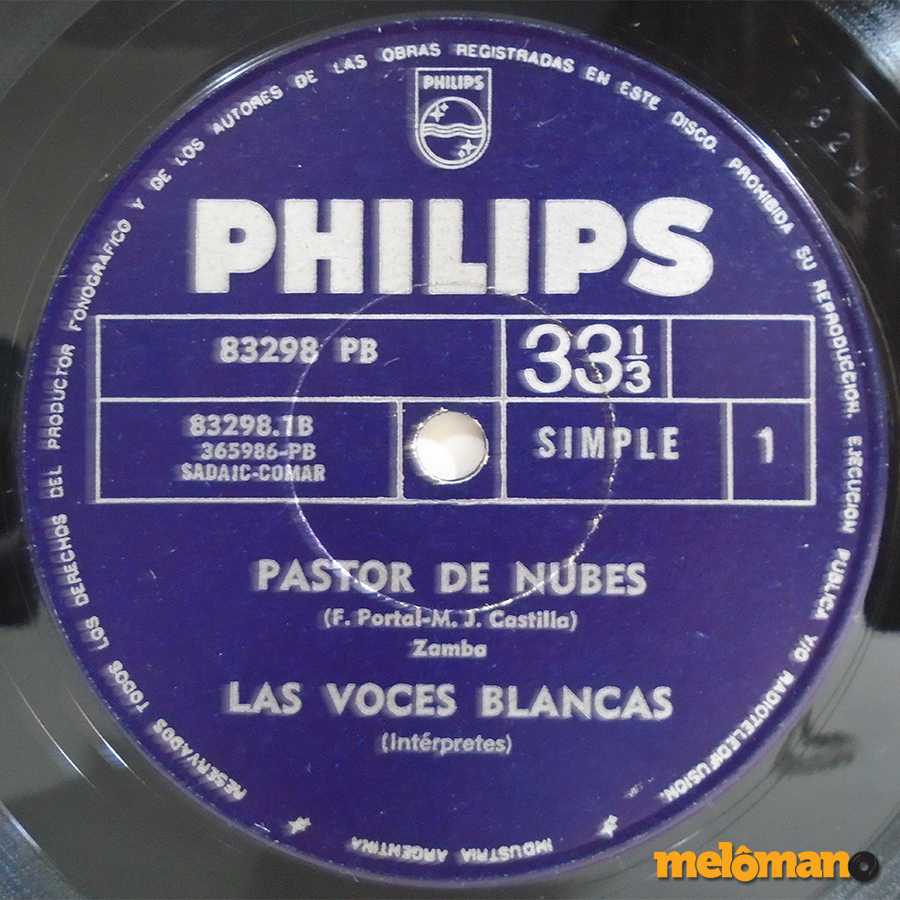 Vinil Las Voces Blancas - Pastor De Nubes / Sur