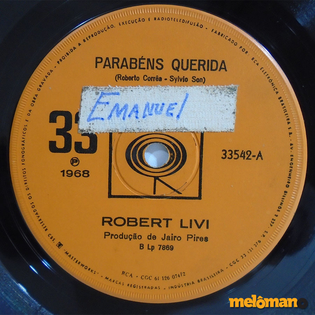 Vinil Robert Livi - Parabéns Querida / Eu Quero Conquistar Você (196