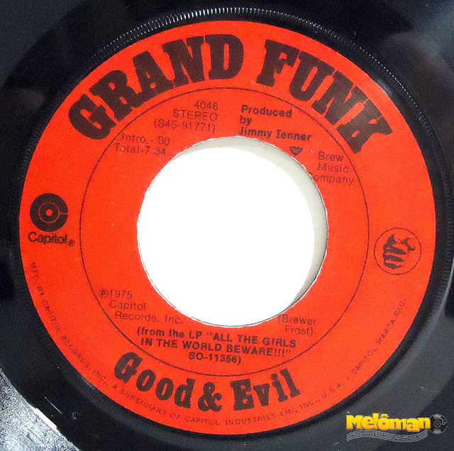 Vinil Grand Funk - Bad Time / Good & Evil (1974)