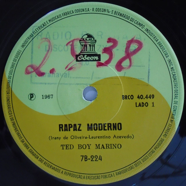 Vinil Ted Boy Marino Jovem Guarda