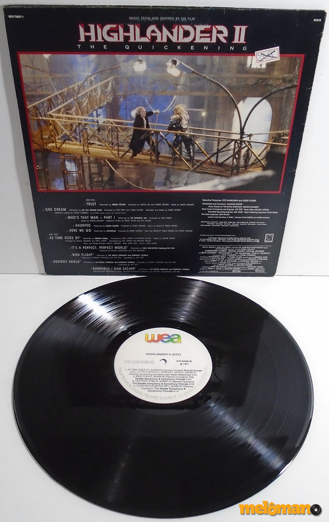 Vinil Highlander II - The Quickening ( Highlander II - A Ressurreiçã