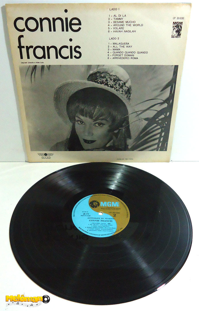 Vinil Connie Francis - Série Autógrafo De Sucessos (1970)