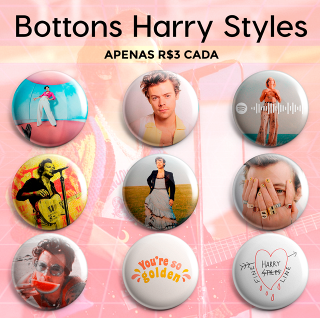 Bottons Harry Styles Diversos - Música - Pop