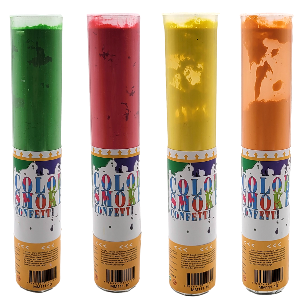 CAÑÓN LANZA POLVO COLOR FLUO - Planeta Fiesta