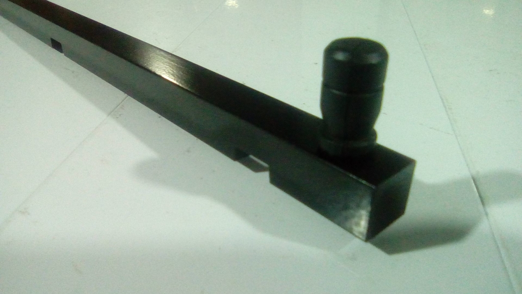 Puxador Haste Janela Maxim Ar Vidro Temperado 40cm Preto