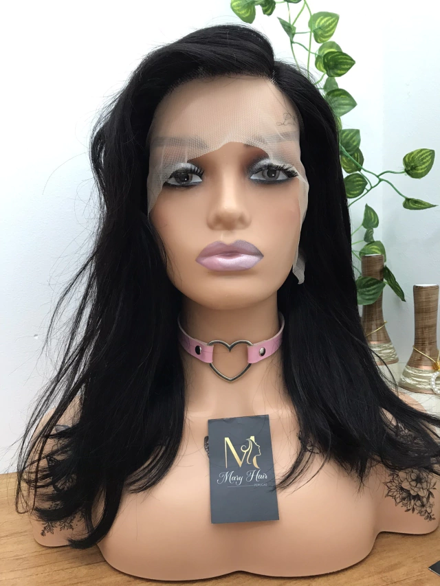 Lace Front Francesca Cabelo Humano Liso 55Cm