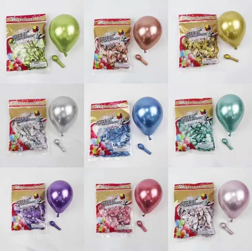 Globos Chrome Latex 5 Pulgadas X10 Unidades - Globos_RD
