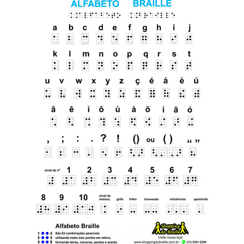 Gracielle - Banner Alfabeto Braille ( Sem Relevo)