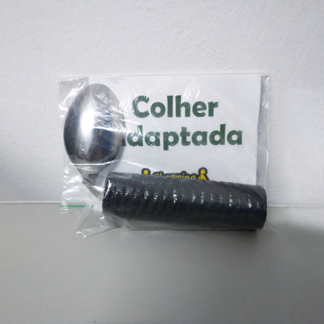 Colher Adaptada em Inox - Shopping do Braille