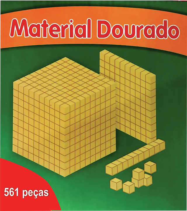 Material Dourado Em Plástico Com 561 Peças