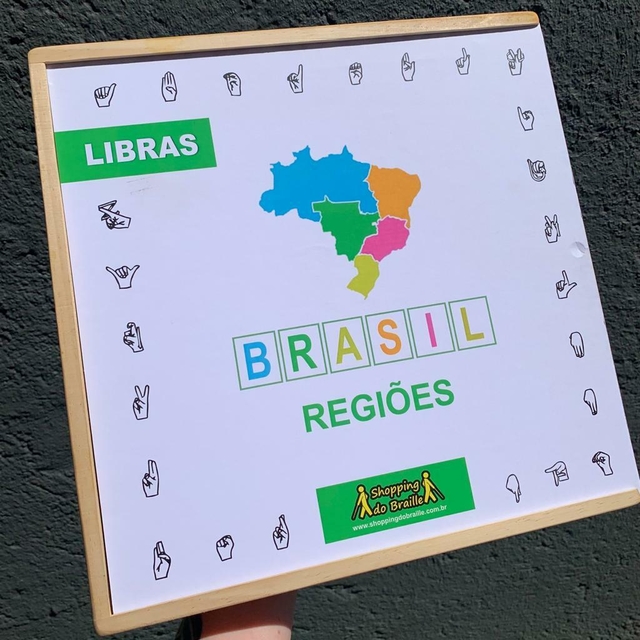REGIÕES DO BRASIL EM LIBRAS - Shopping do Braille