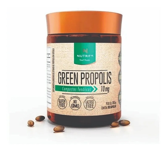Green Propolis 60 Capsulas NUTRIFY - Casa dos Cereais