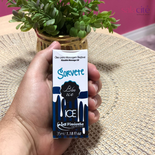 Gel comestível Sorvete Sabor BLUE ICE ( ESFRIA ) 35 ml - La Pimienta