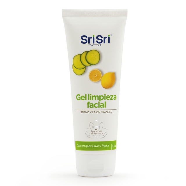 Gel de limpieza facial con pepino y limón francés