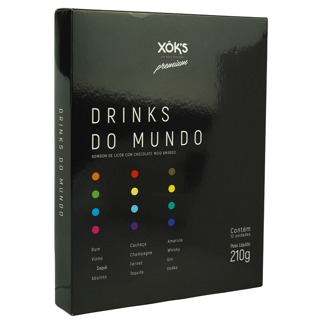 Caixa de Bombons Finos Drinks do Mundo 210g