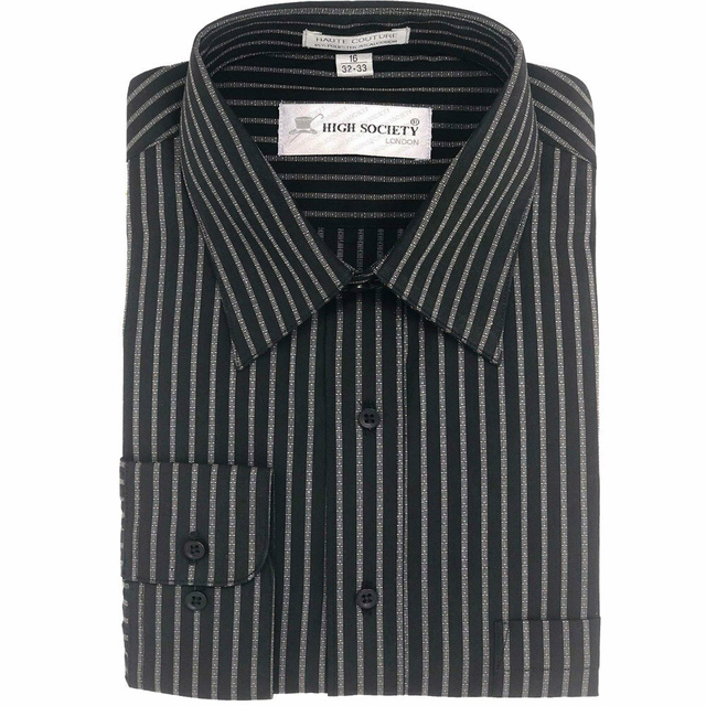 Camisa Negra con Rayas