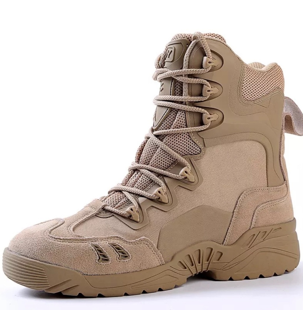 ESDY Bota táctica militar cremallera lateral