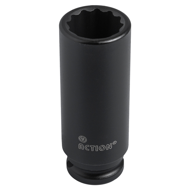 Soquete Estriado de Impacto 20mm Longo x 3/8 Pol