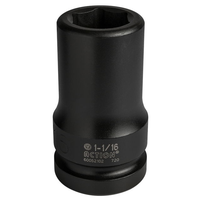 Soquete Sextavado de Impacto 1.1/16 Pol Longo x 1 Pol