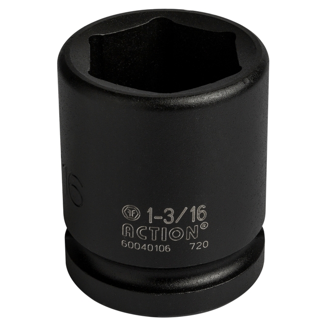 Soquete Sextavado de Impacto 1.3/16 Pol Curto x 3/4 Pol
