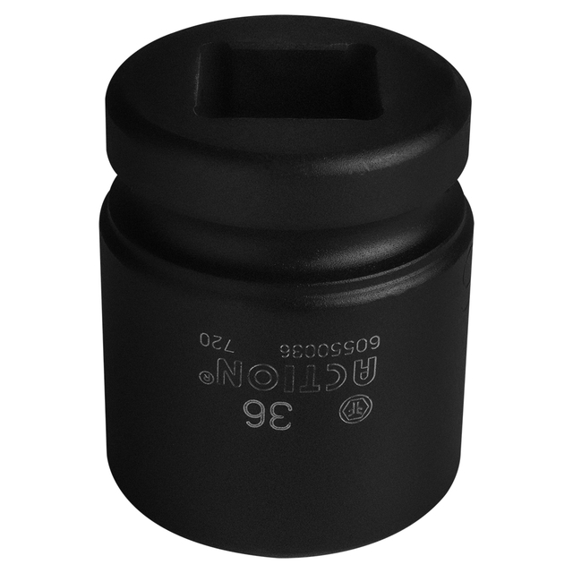 Soquete Sextavado de Impacto 36mm Curto x 1 Pol
