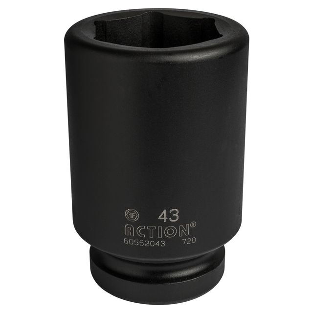 Soquete Sextavado de Impacto 43mm Longo x 1 Pol