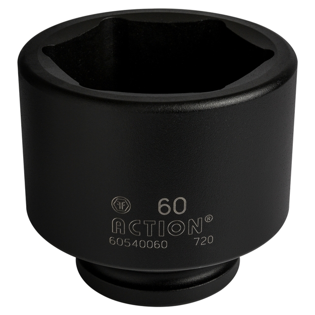 Soquete Sextavado de Impacto 60mm Curto x 3/4 Pol